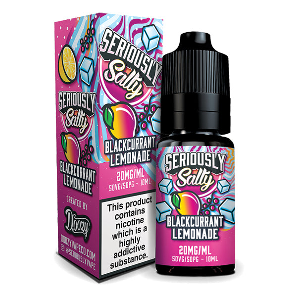 Seriously Salty Blackcurrant Lemonade Nic Salt E-Liquid | 5 For £10 ...